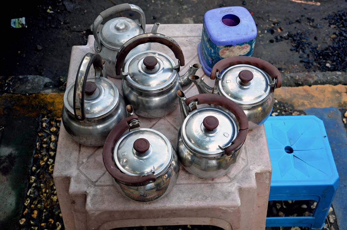 tea pots, street life in Yangon, Myanmar (Birma, Burma) | a travel and ...
